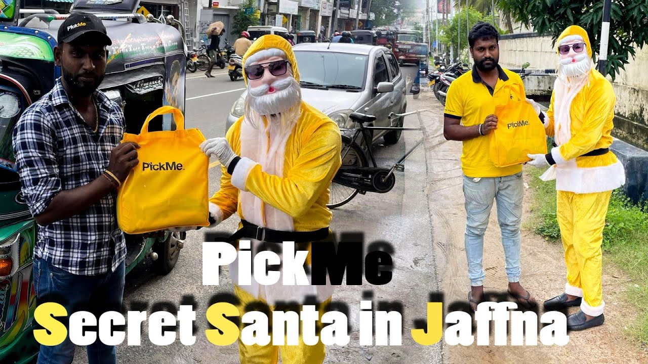Yellow Santa in Jaffna - YouTube