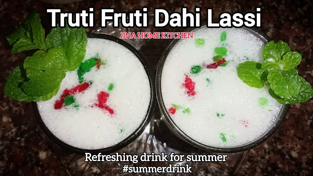 ll Truti Fruti Dahi lassi ll Summer special ll Corrider leaves lassi ll ...
