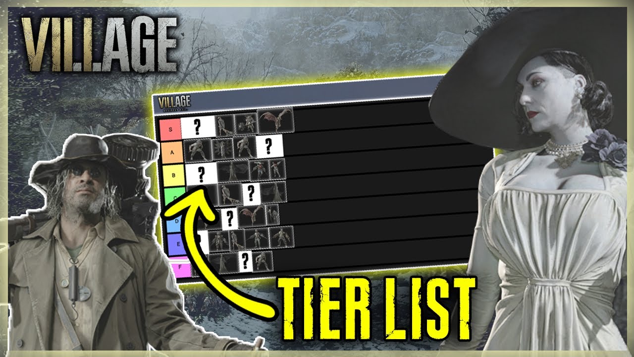 ALL ENEMIES TIER LIST IN RESIDENT EVIL 8 VILLAGE S TO F TIER - LADY ...