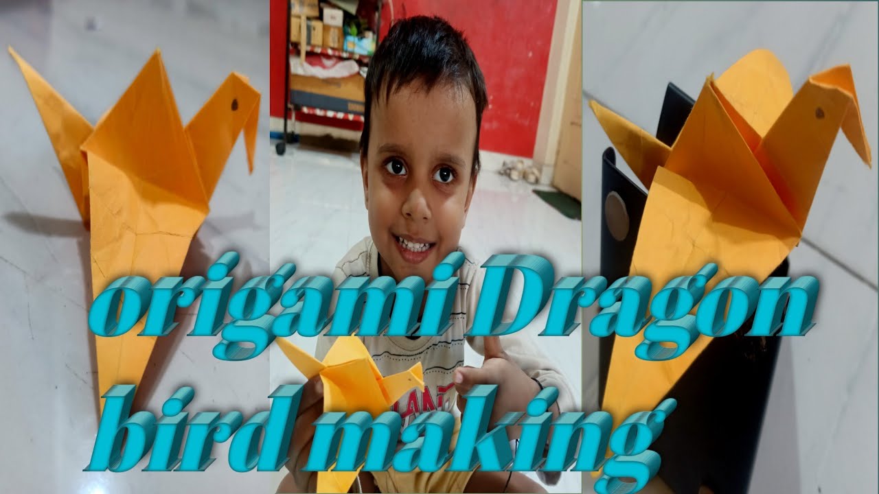 origami Dragon bird // how to make origami paper Dragon bird //🐉 ...