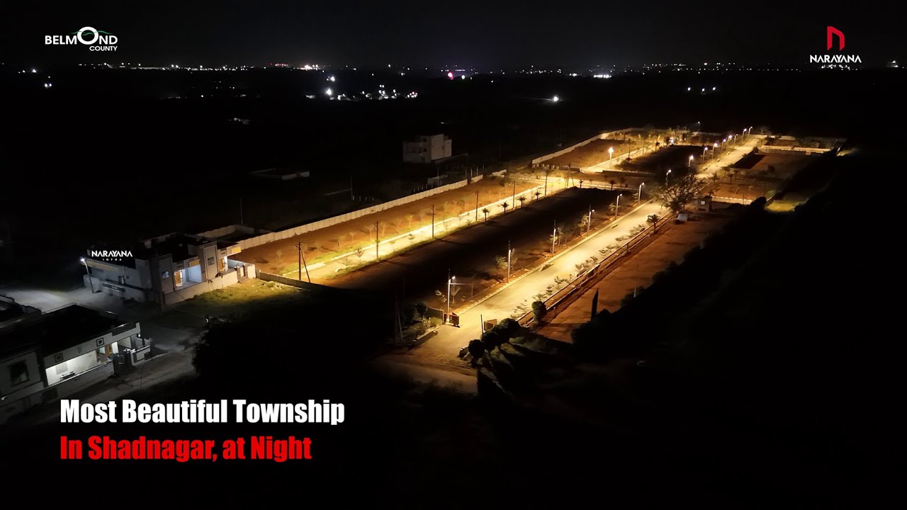 Belmond County Night Drone View | Stunning Street Lights | Premium DTCP ...