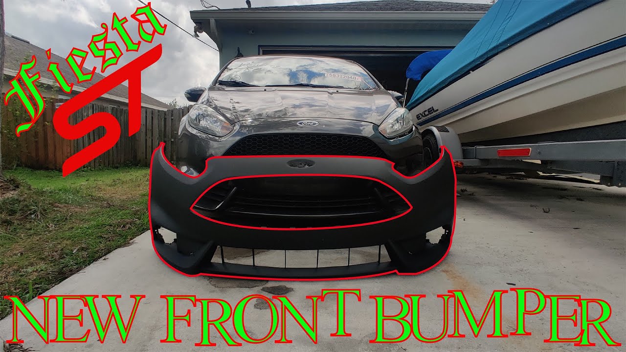Project Totaled Fiesta ST NEW Front Bumper - YouTube