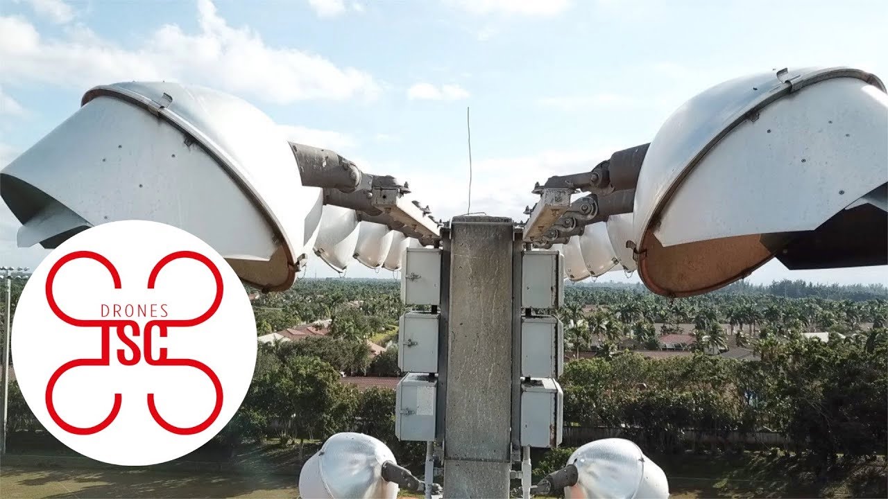 DRONE USE FOR LIGHT POLE INSPECTION - YouTube