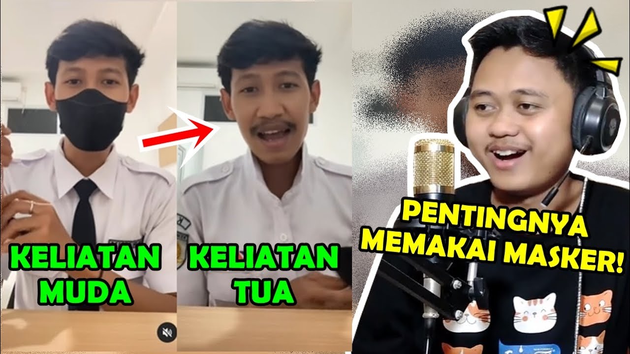 PENTINGNYA MEMAKAI MASKER‼️100% JADI MUDA‼️ - REACTION MEME LUCU - YouTube