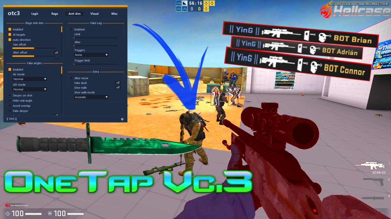 COMO CONFIGURAR OneTap V3.0 SUPER FACIL Y RAPIDO! (Anti- AIM, WallHack ...