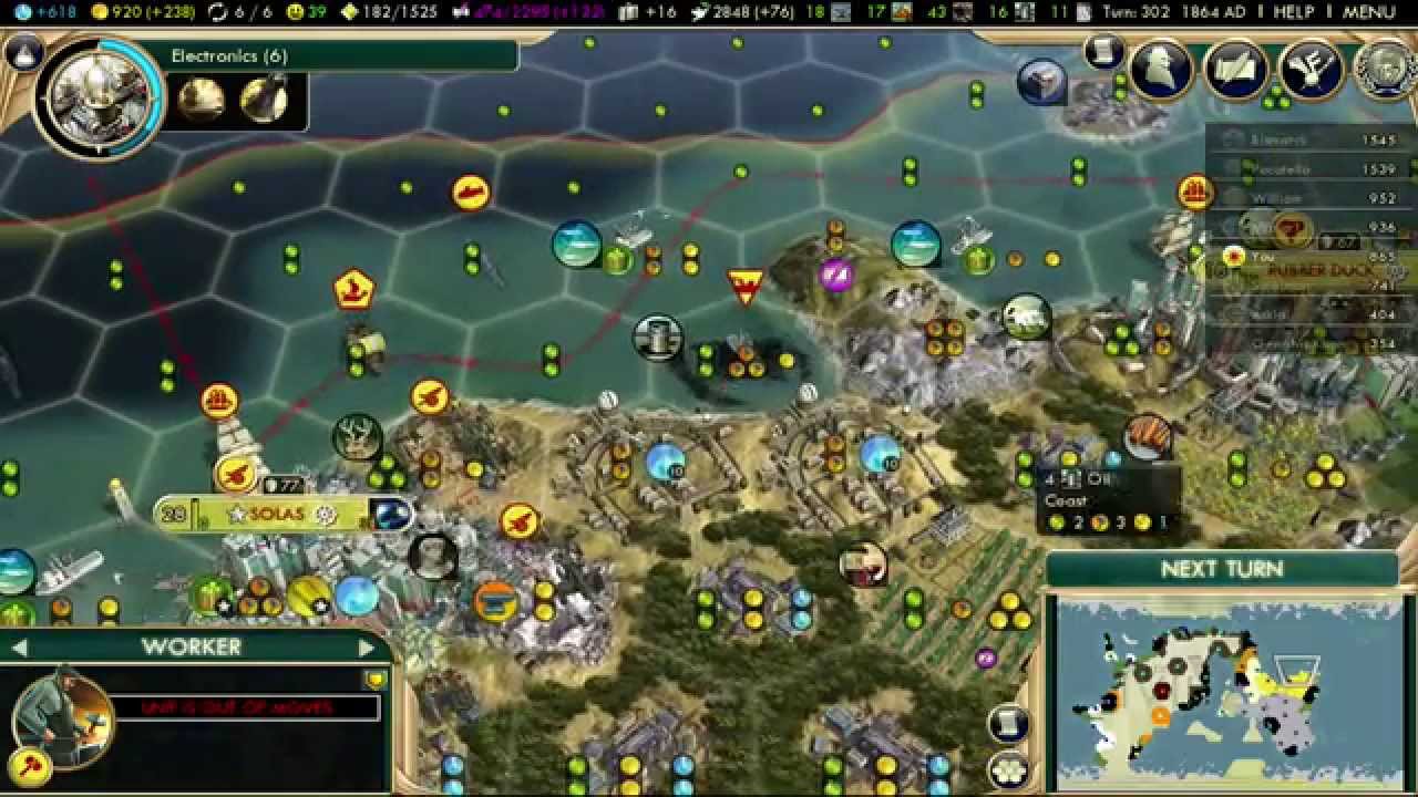 Civ V Live (Siam) #13 - Emperor, 8 Player, Standard Speed, Fractal ...