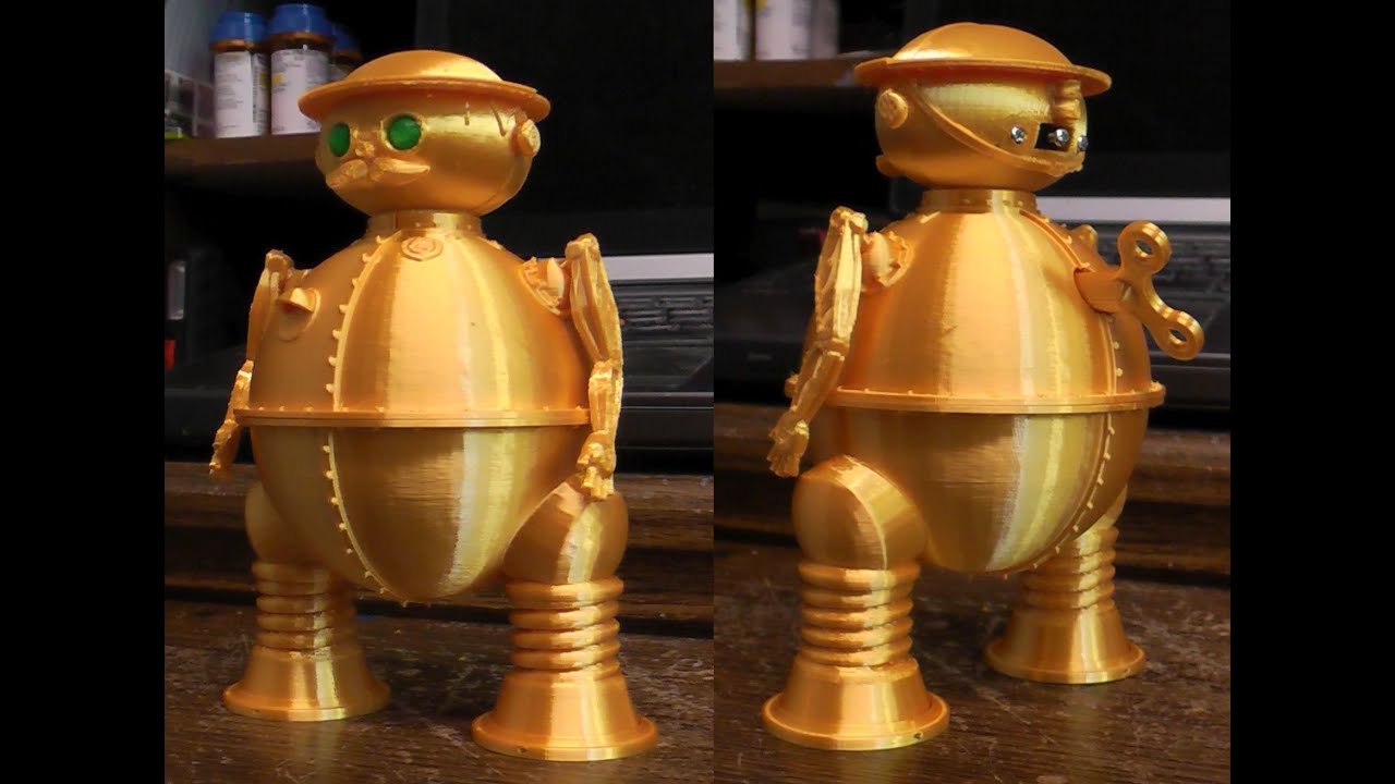 Deluxe 3d printed version of Tik-Tok with rotating Windup key, walking ...
