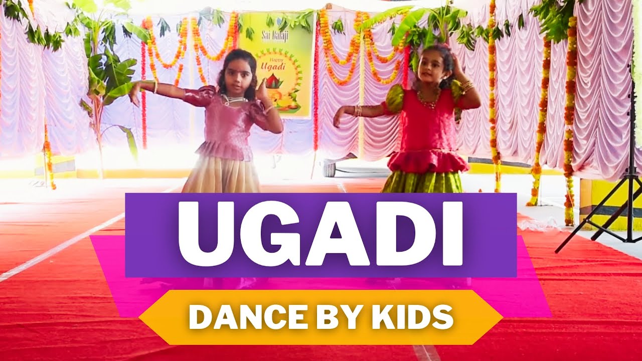 Ugadi Dance Performance by Kids | Kids Dance for Traditional Ugadi Song ...