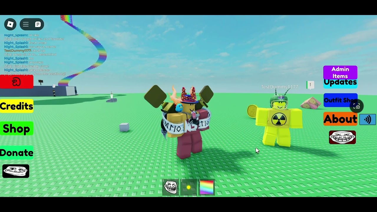 we added meme chat on troll button finally! - YouTube