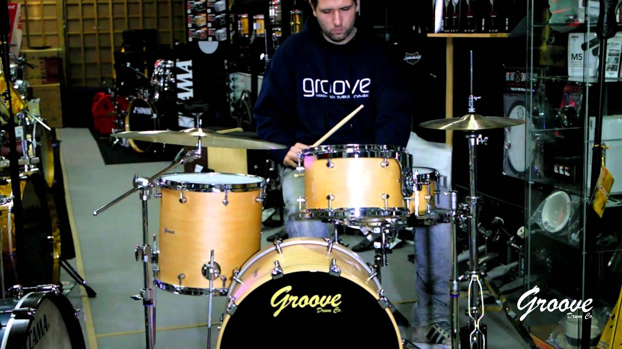 Groove Drum Co. Maple/Poplar Drum Set - DEMO - YouTube