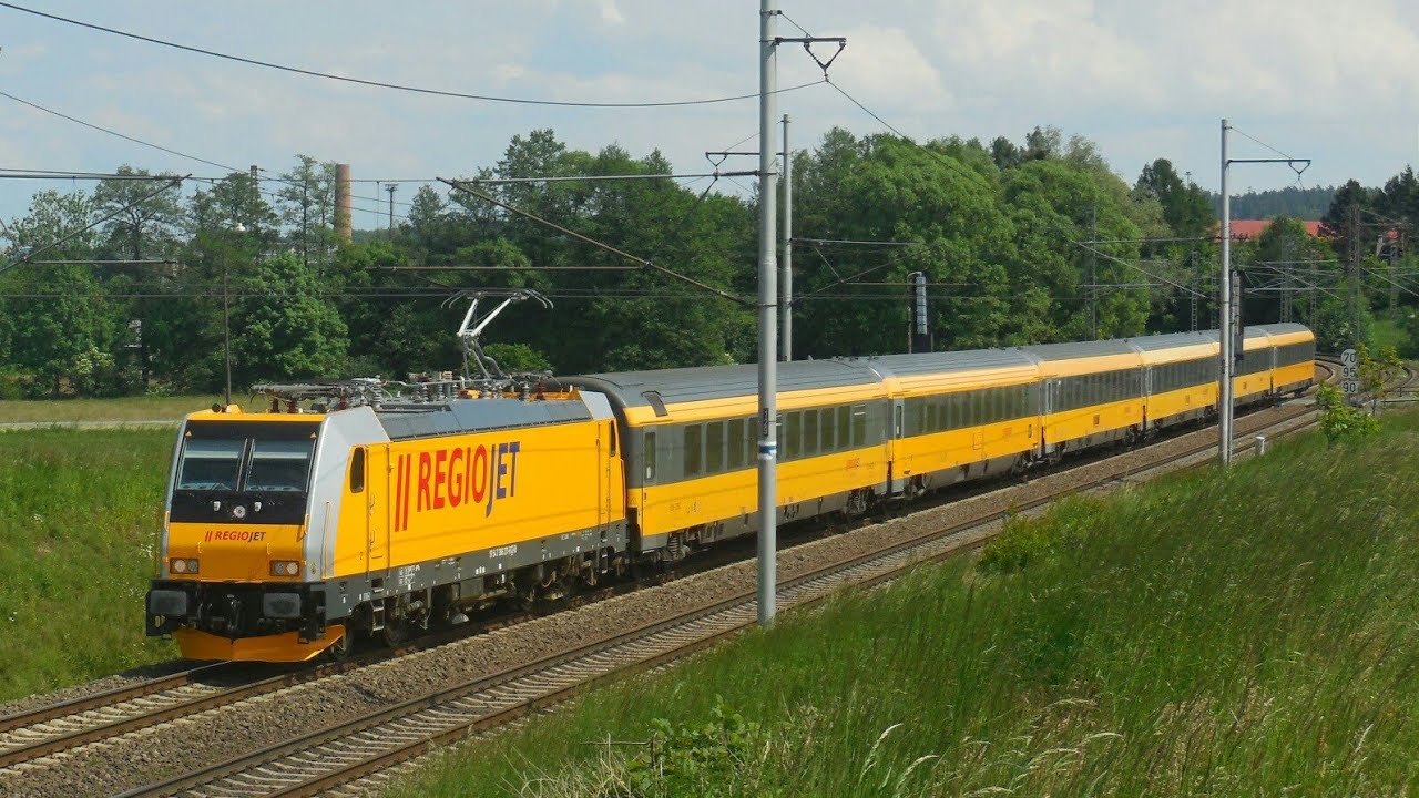 RegioJet Bombardier TRAXX 386 201-8 - 20.5.2018 - YouTube
