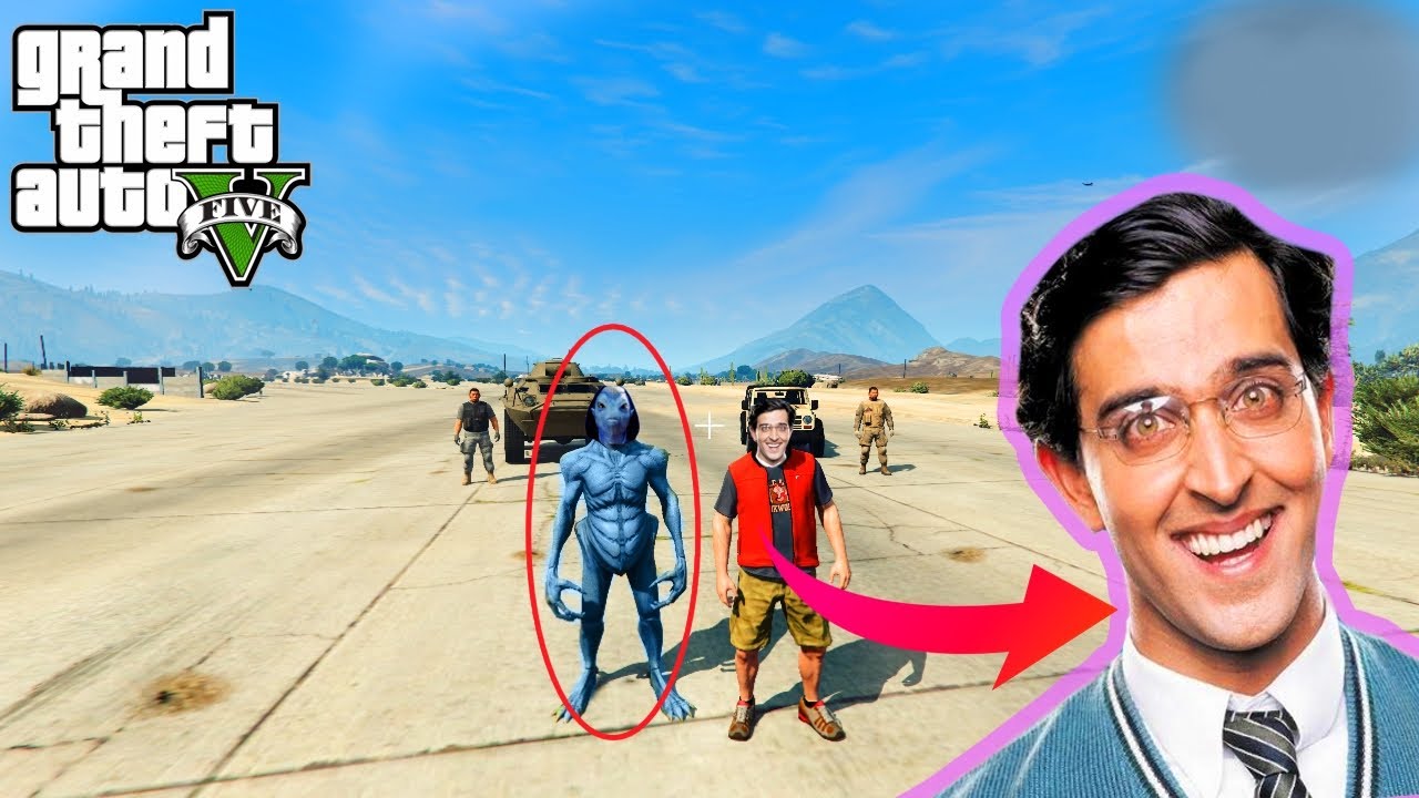 koi mil gaya in gta 5 | jadu in gta 5 | rohit mehra in gta 5 - YouTube