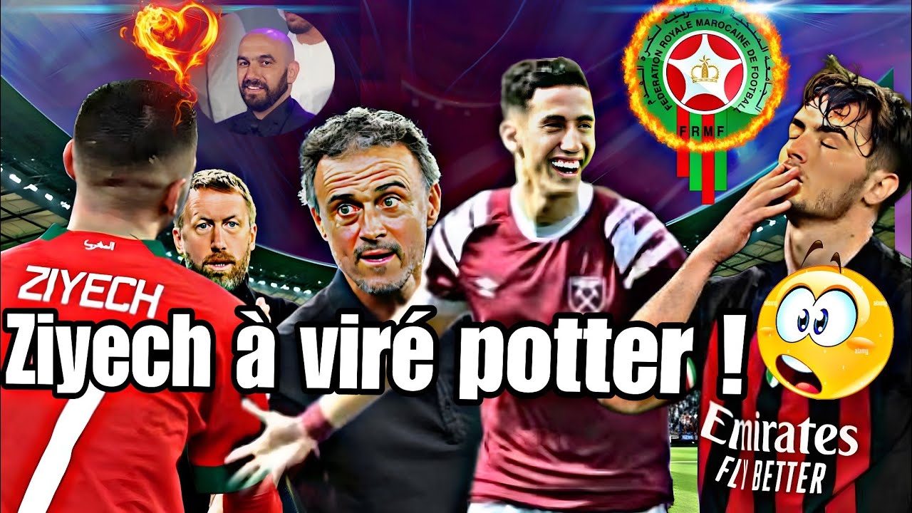 Actualités nos lions (ziyech vire graham potter) dima maghrib 🇲🇦 - YouTube