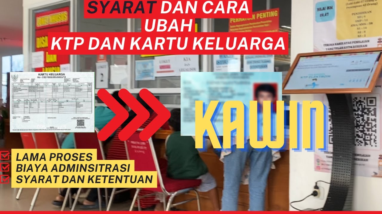Cara Ubah Status Kawin di KK dan KTP - YouTube