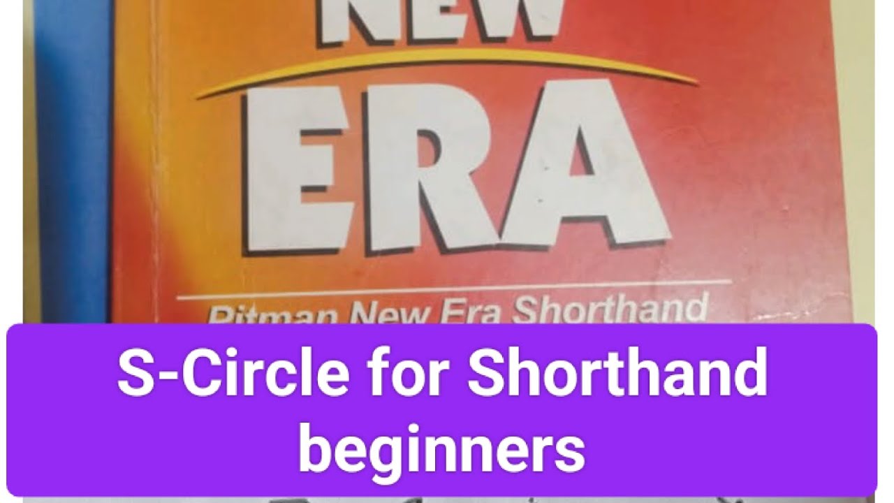 S-Circle in Straight Strokes for Shorthand beginners - YouTube