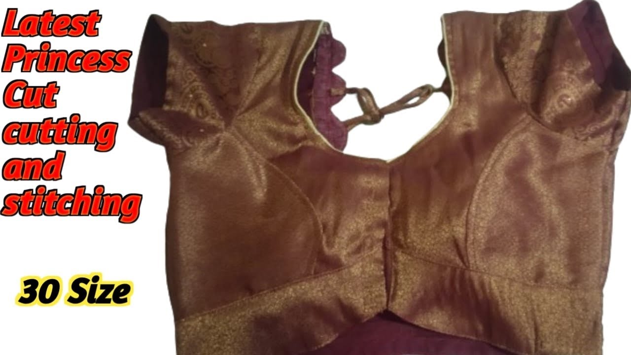 Trendy Princess cut Blouse Design | Princess cut Blouse cutting and ...