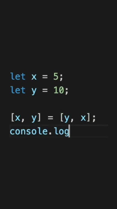 How To Use The Destructuring Assignment Syntax To Switch The Values Of Two Variables Javascript