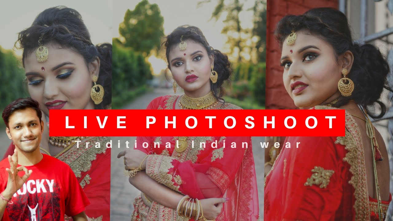 Live Photography-Female Traditional dress Model Photoshoot - YouTube