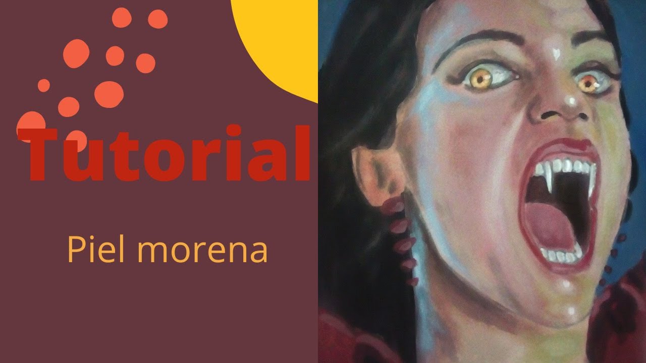 Tutorial como pintar piel morena con acrílico - YouTube