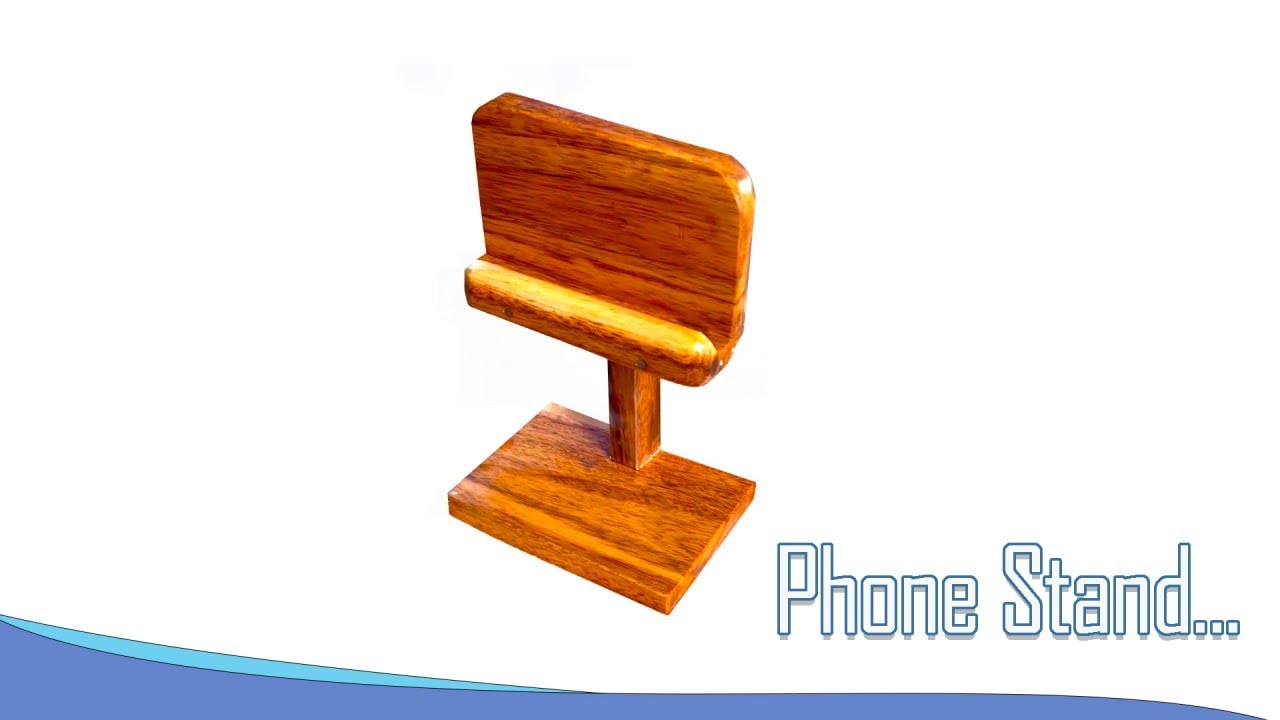 DIY Wooden Phone Stand: Easy Step-by-Step Guide - YouTube