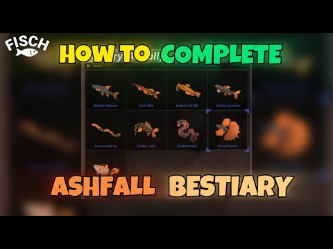 How to Complete ASHFALL Bestiary 100% in Roblox Fisch! - YouTube