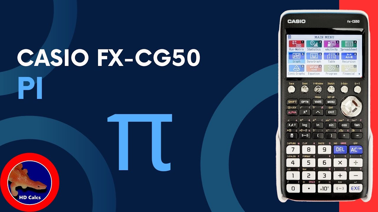 How to use Pi on the Casio fx-CG50 Calculator - YouTube
