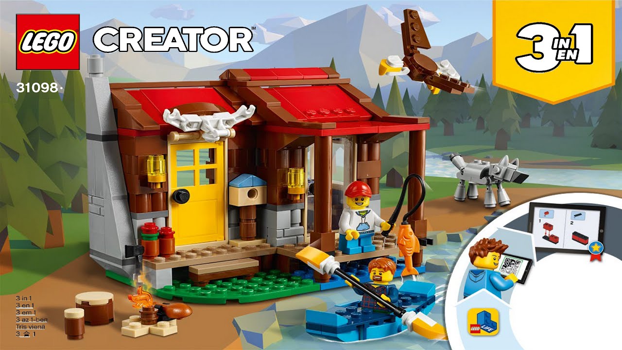 LEGO instructions - Creator - 31098 - Outback Cabin (Book 1) - YouTube