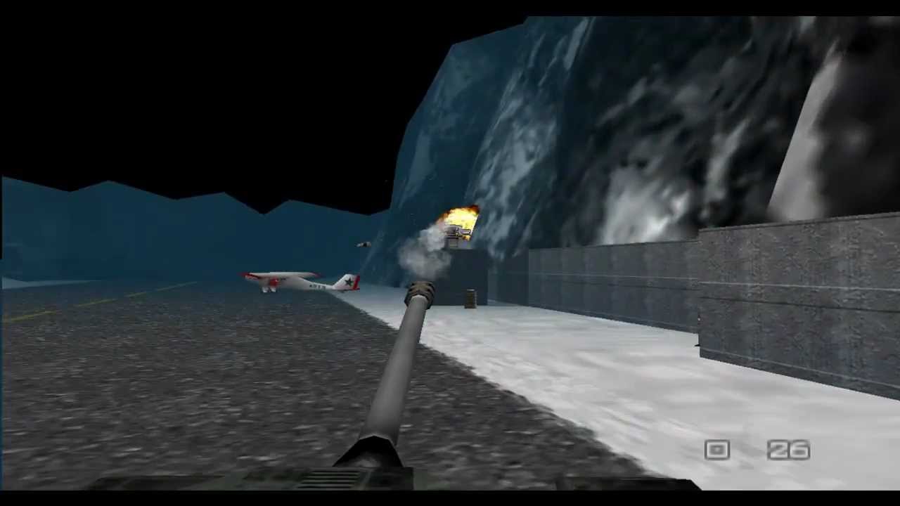 Goldeneye 007 Mission 3 Runway Secret Agent difficult - YouTube