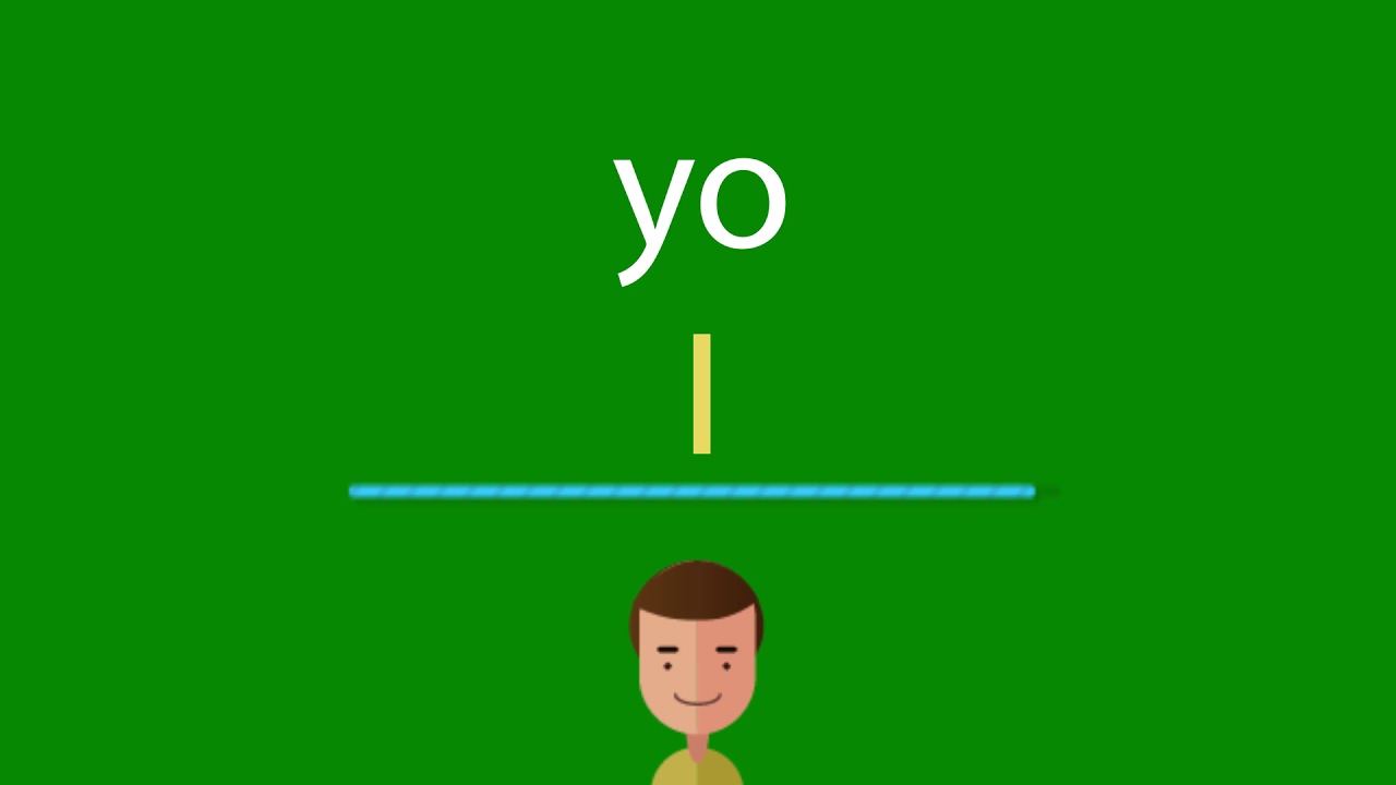 Como dizer yo em inglês - YouTube