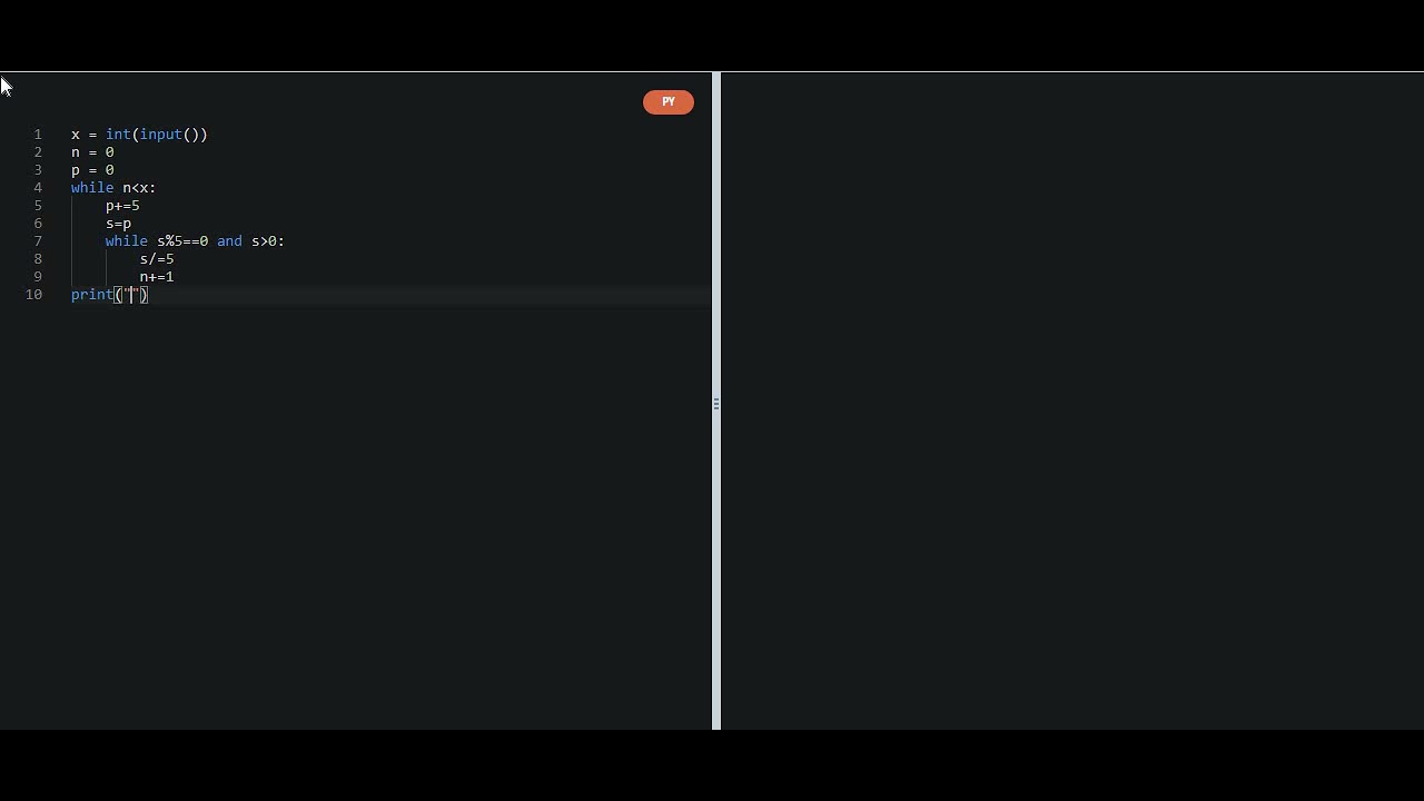 Factorials Having N Trailing Zeroes Using Python Youtube 7174