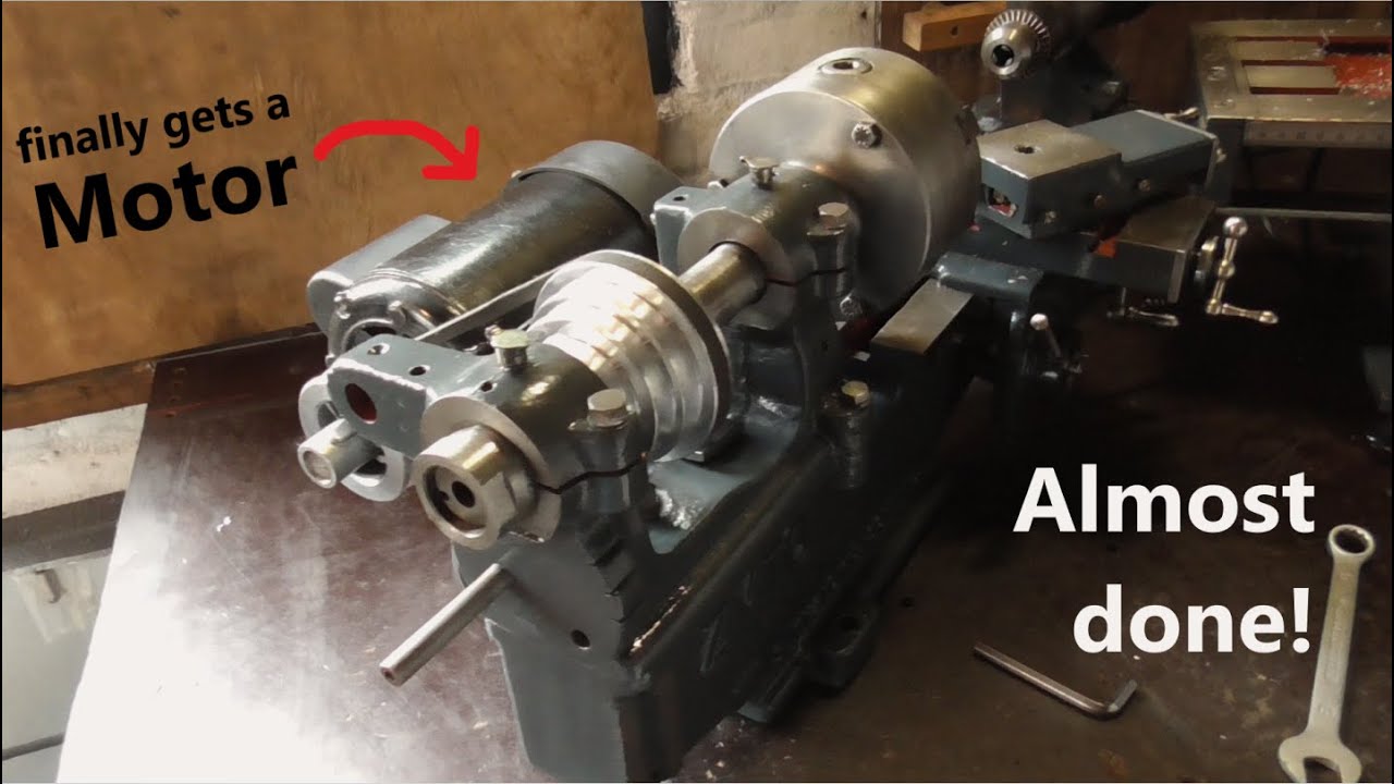 Putting a Motor on my Vintage Mini Lathe - YouTube
