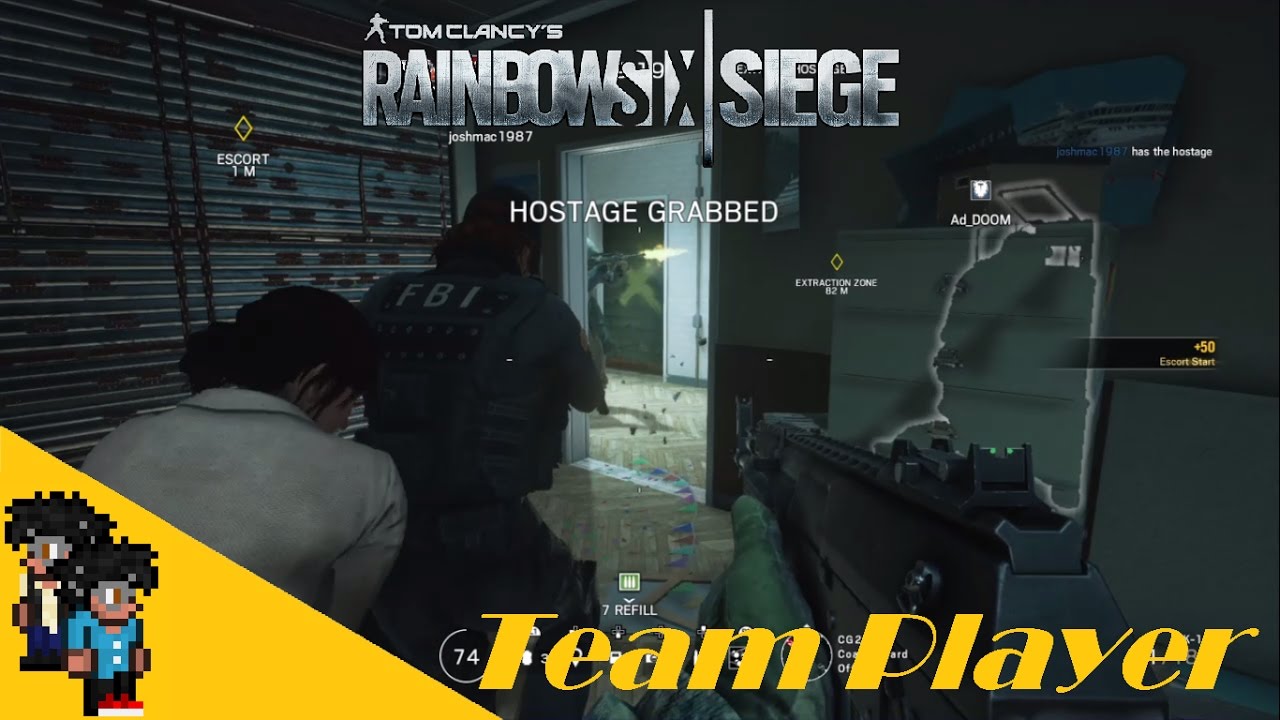 Hostage Grab (R6: Siege) - Team Player - YouTube