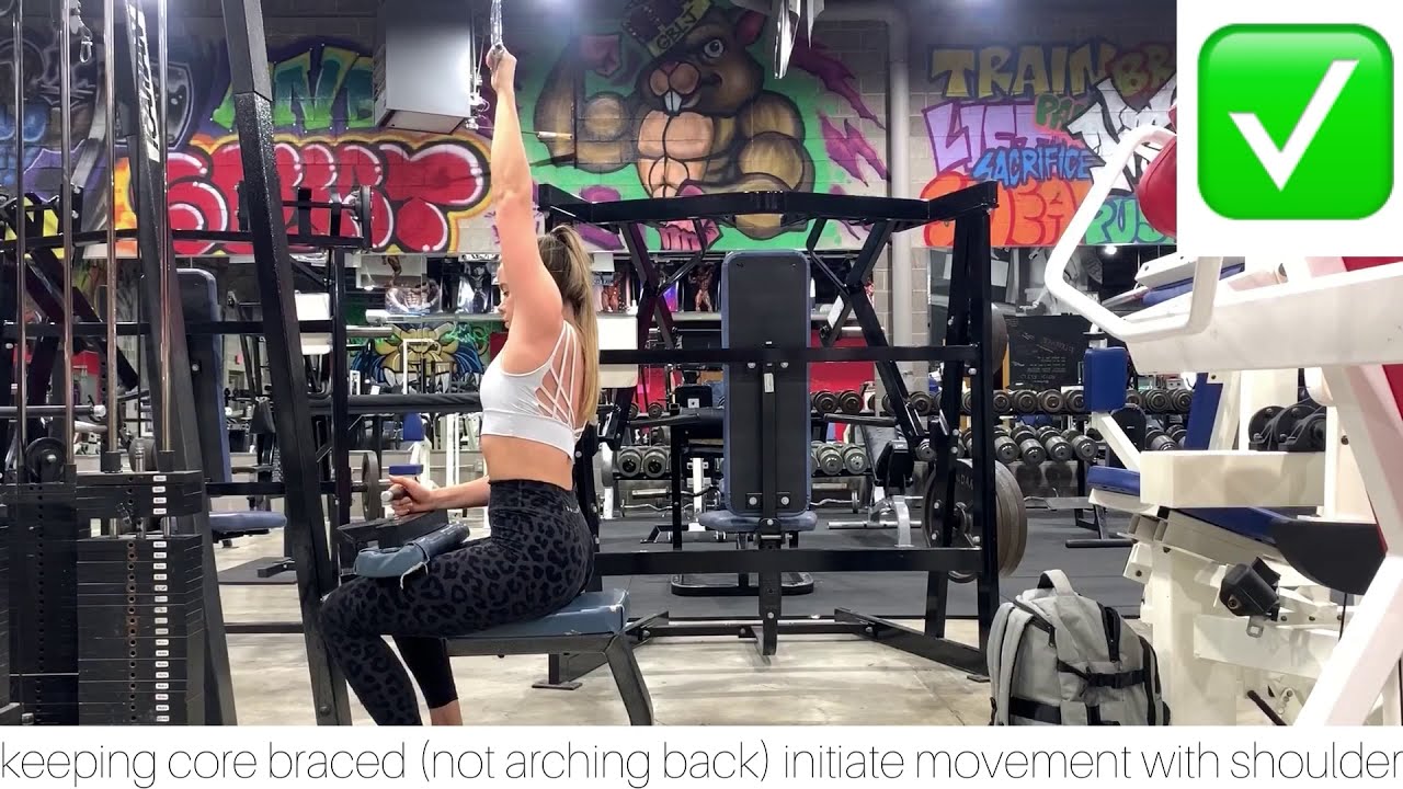 Seated Single Arm Vertical Pull Down - YouTube