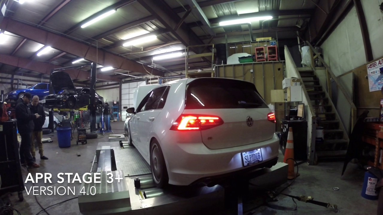 APR Stage 3+ MK7 golf R dyno (post update) - YouTube