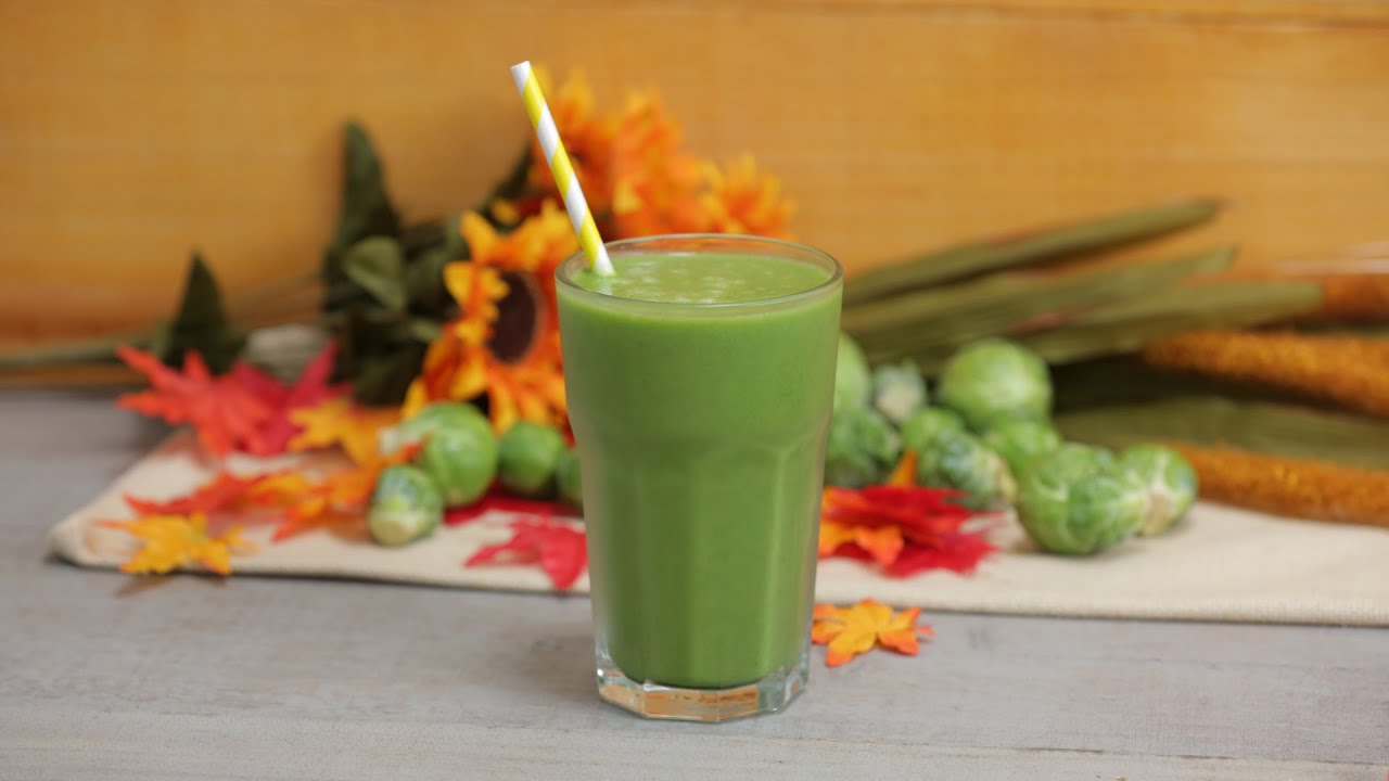 Simple, Delicious, Cleansing Brussel Sprouts Smoothie - YouTube