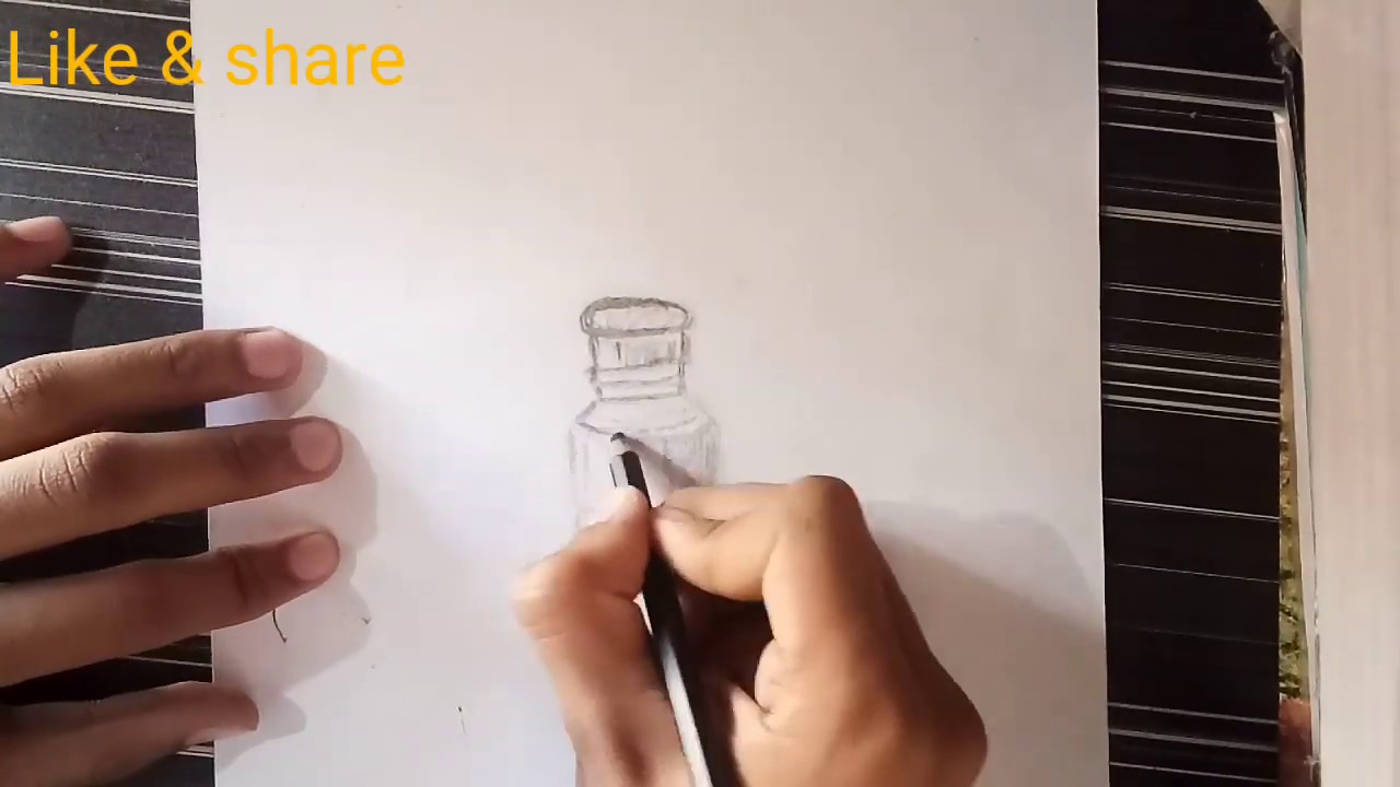 आसानी से दवात का चित्र कैसे बनाएं/how to draw ink pot - YouTube