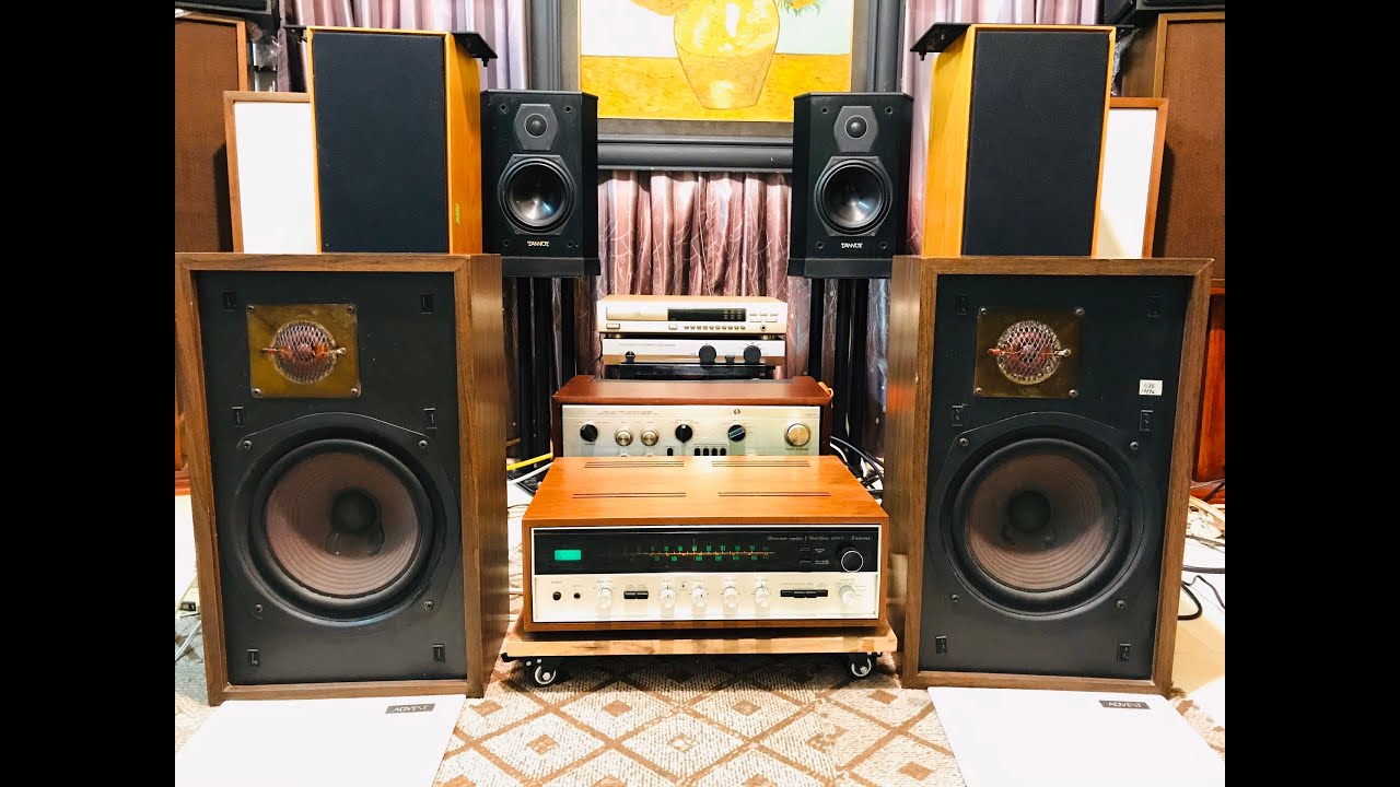 Loa Advent 1 bass 25 củ từ bánh trưng,Treble mũi đỏ,nghe nhạc vàng tê ...