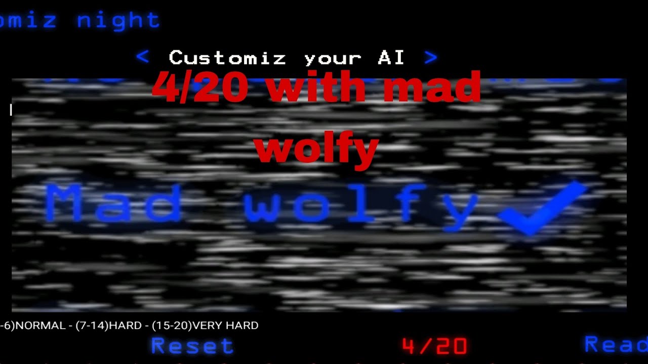 Five nights at Leon's mobile 4/20 mode completed with mad wolfy - YouTube
