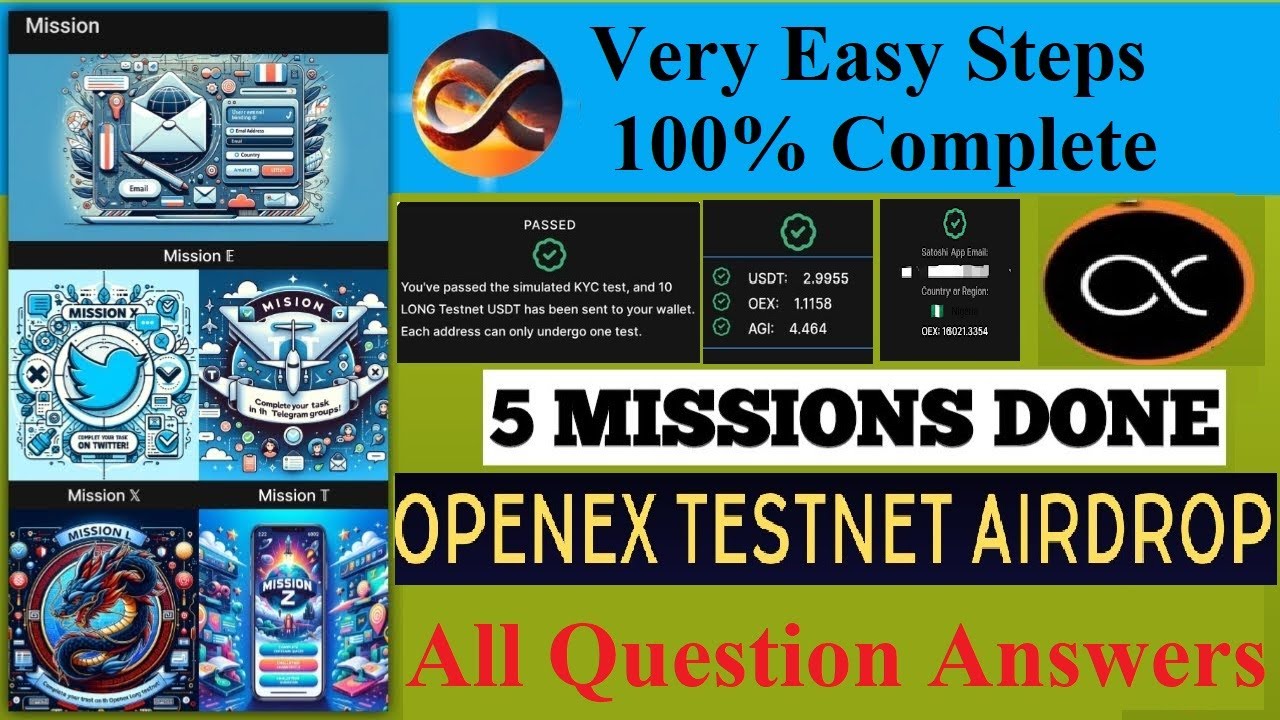How to Complete 5 Mission Openex Testnet Step By Step Guide || Openex ...