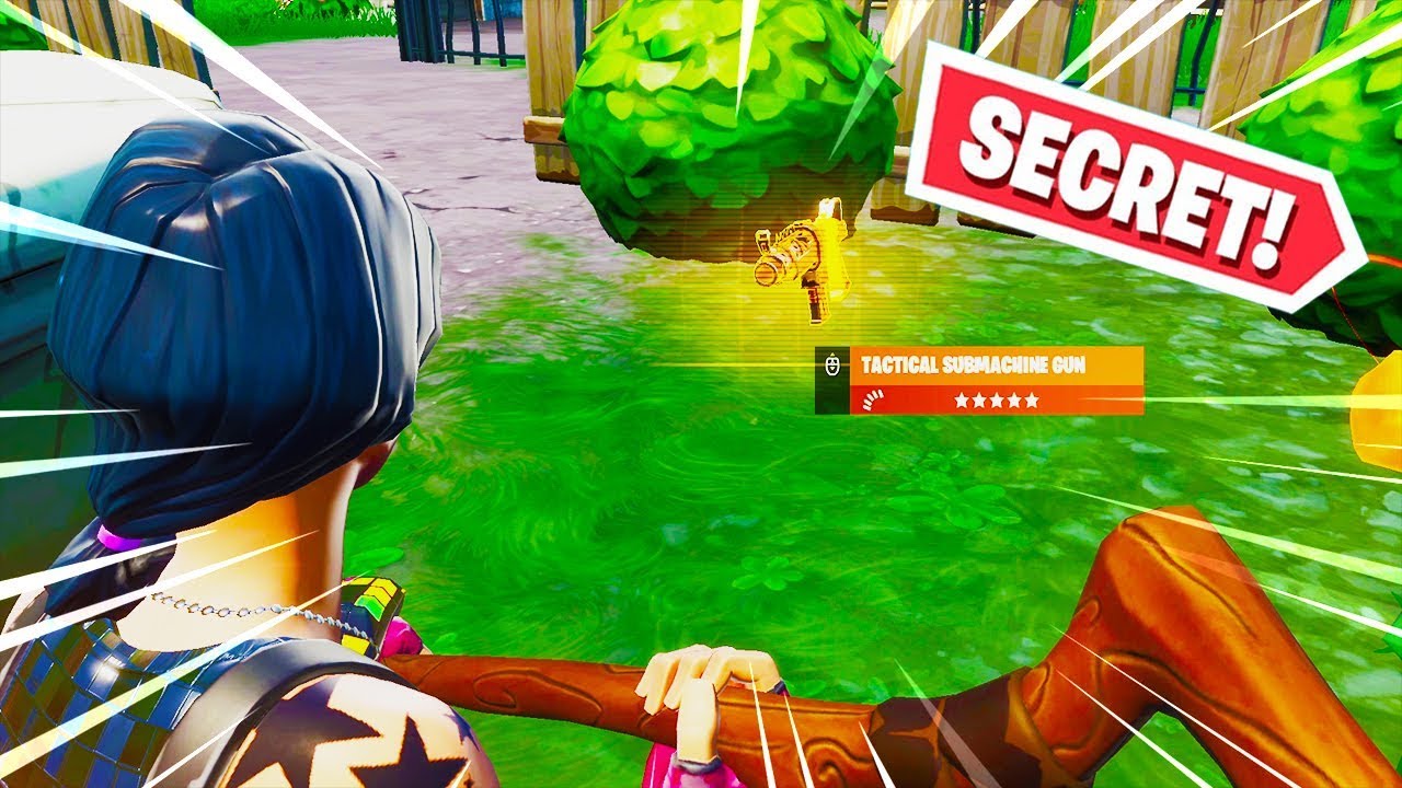 This updated added a SECRET Weapon in Fortnite... (Gold Tactical SMG ...