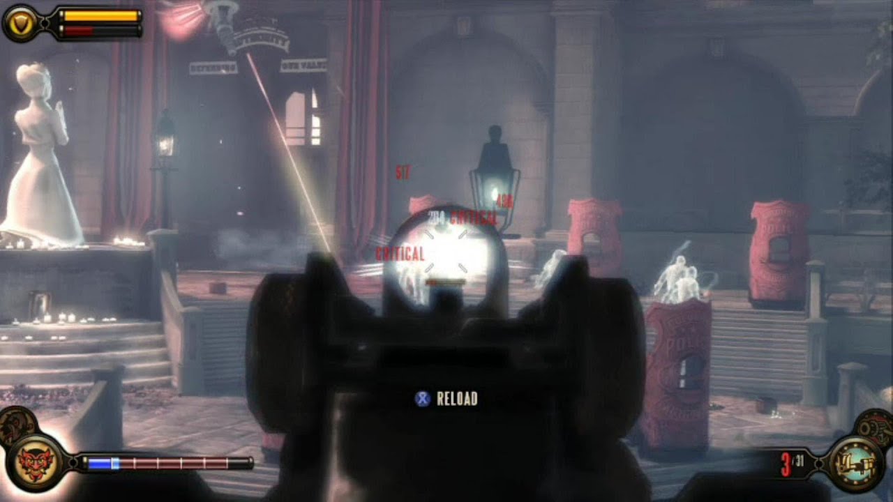 Bioshock Infinite - Lady Comstock's Ghost - Best Kill Method - YouTube