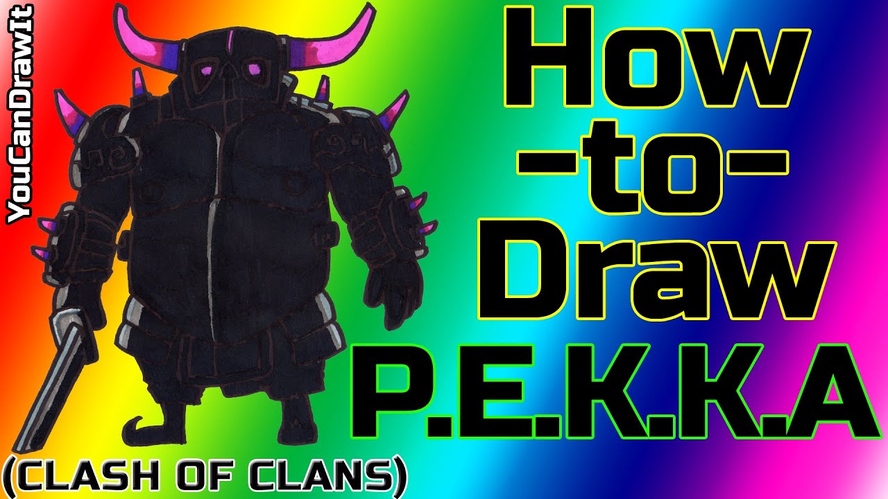 How To Draw P.E.K.K.A from Clash Of Clans YouCanDrawIt ツ 1080p HD - YouTube