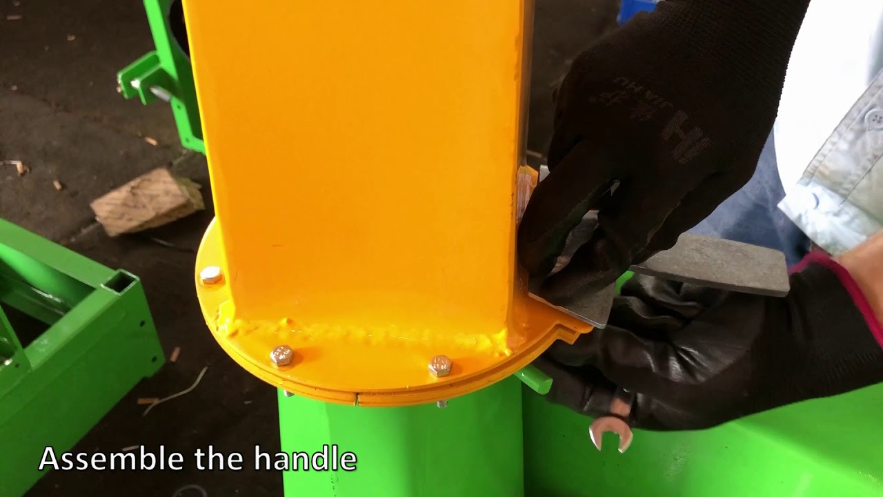 Wood chipper output chute assembly - YouTube