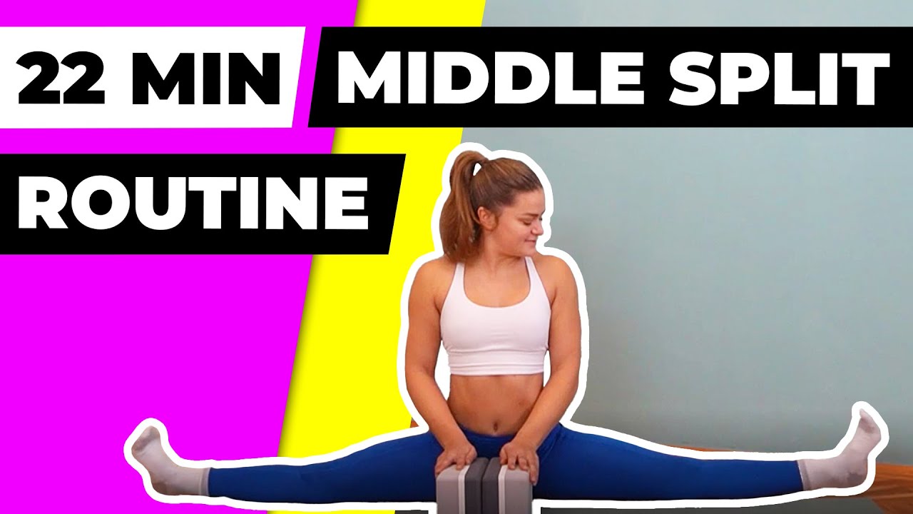 22 MIN Middle SPLIT Routine | Mittelspagat lernen | Pancake Stretches ...