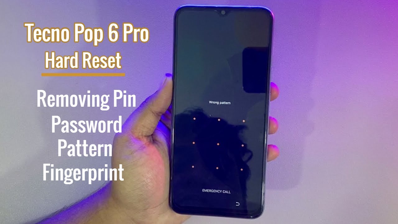 Tecno Pop 6 Pro How to Hard Reset Removing Password Pattern or ...