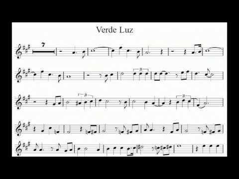 Verde luz - karaoke with sheet music Edwin Gonzalez - YouTube