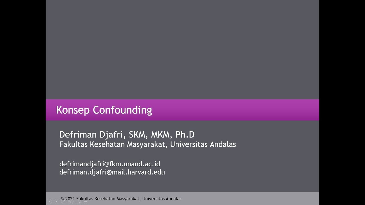 Konsep Confounding - YouTube