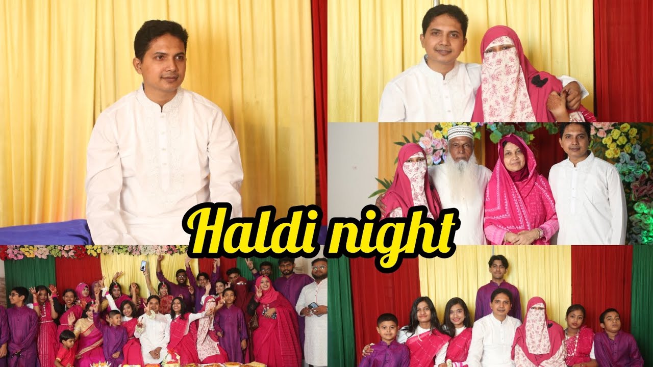 Bangladeshi Haldi night | Family party | Haldi dance 💖 - YouTube