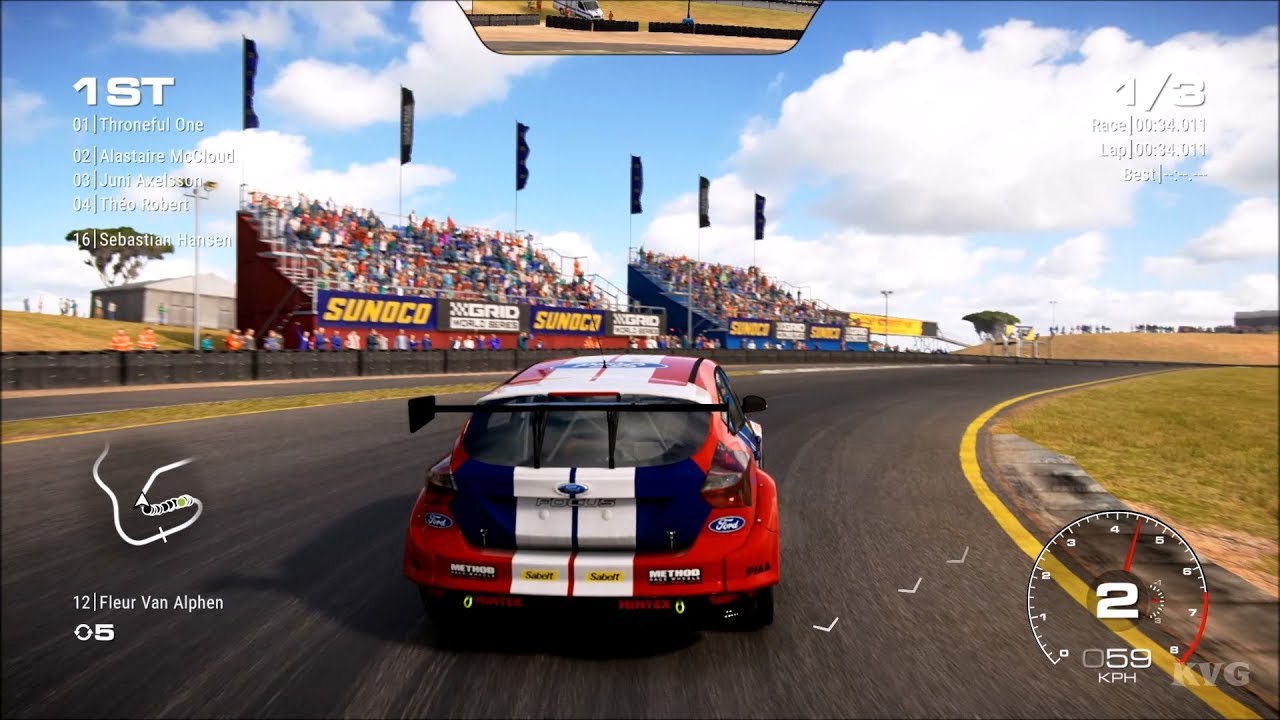 GRID (2019) - Sydney Motorsport Park (Amaroo Circuit) - Gameplay (PC HD ...