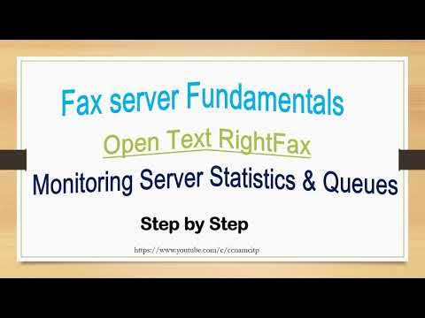 Monitoring Server Statistics & Queues - Open Text RightFax - YouTube